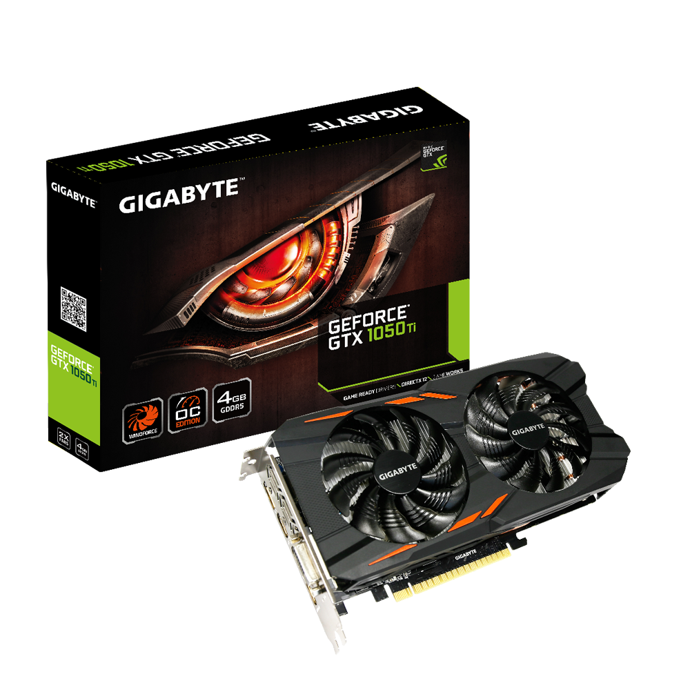 GPU GIGABYTE GTX1050TI-O4G OC EDITION - watanimall