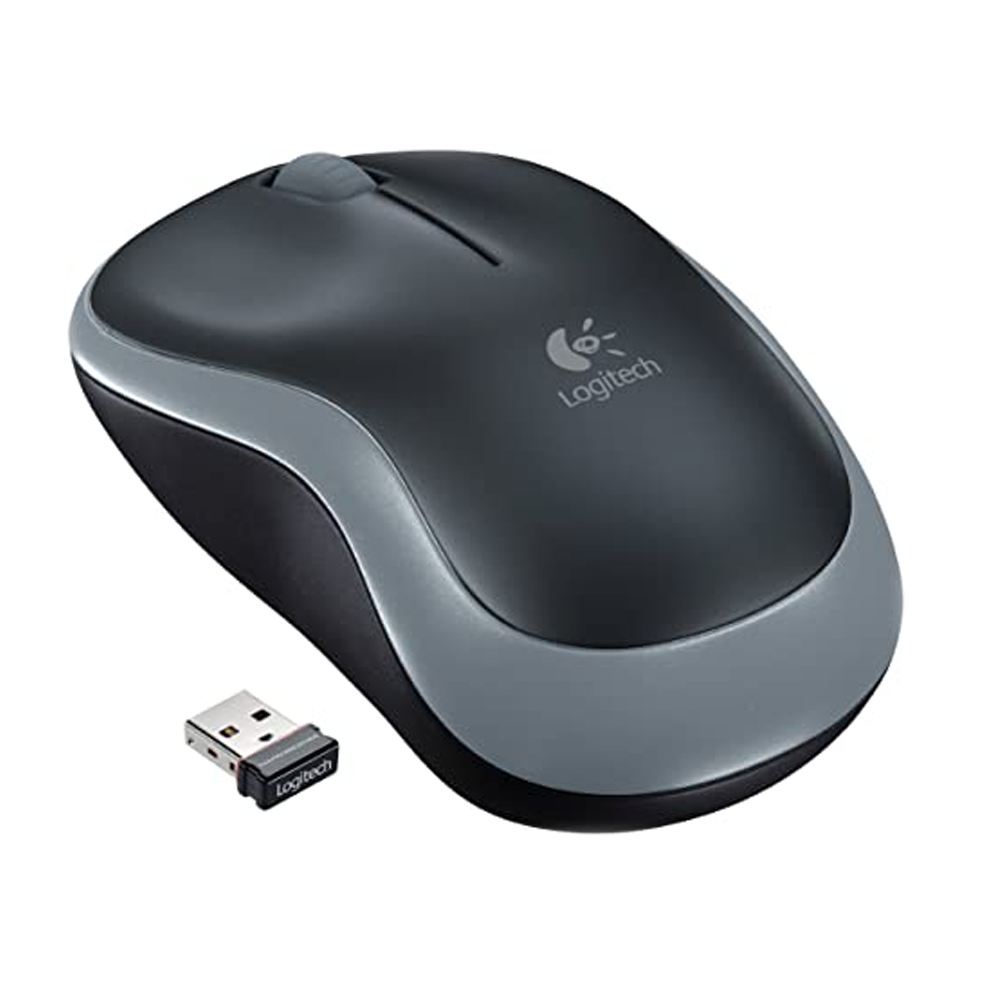MOUSE LOGITECH M185 DARK SILVER - watanimall