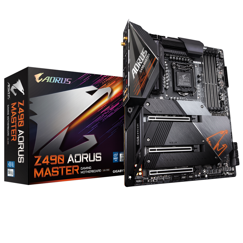 MB GIGABYTE Z490 AORUS MASTER GAMING INTEL LGA12 - watanimall