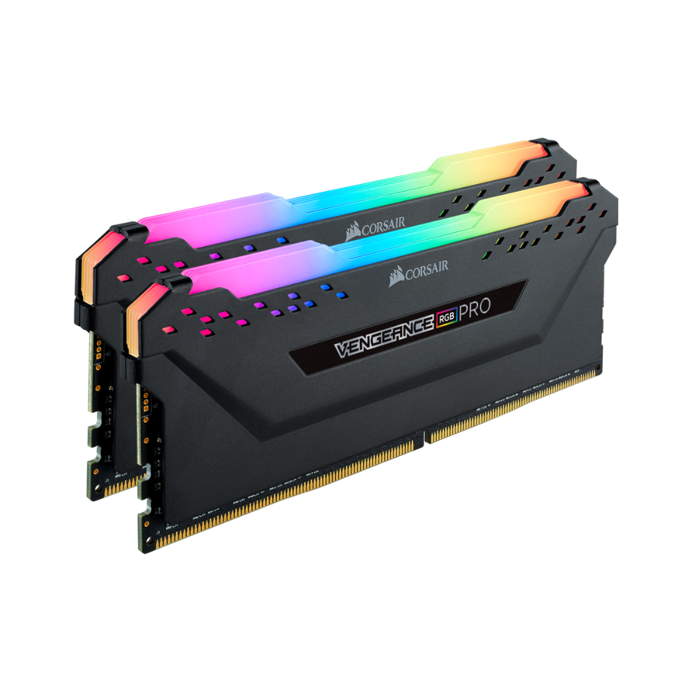 RAM CORSAIR VENGEANCE RGB PRO 3600 2X16 BLACKC18 - watanimall