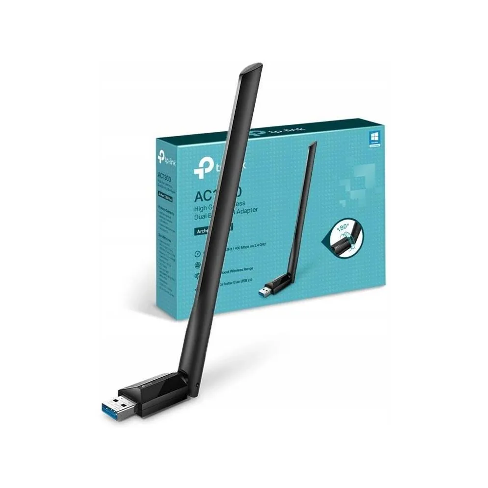 USB ADAPTER ARCHER AC1300 T3U PLUS HIGH GAIN WIF - watanimall