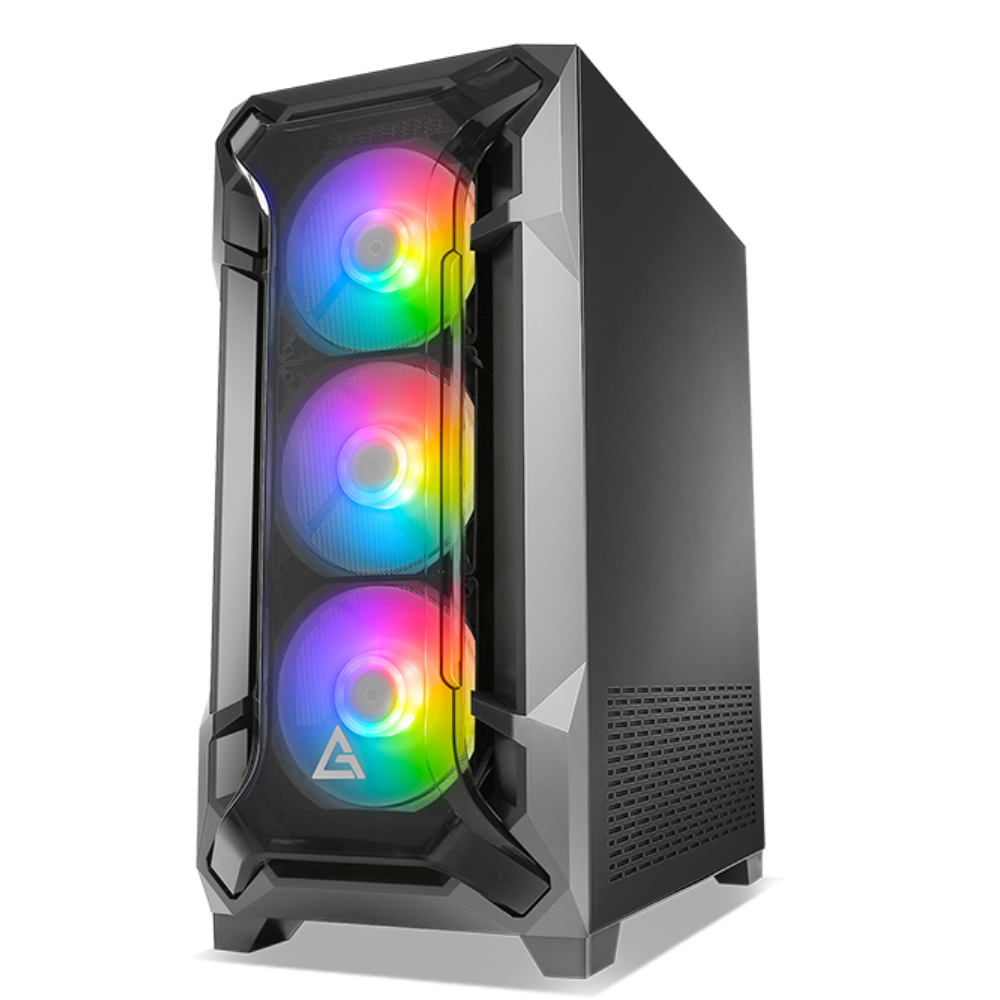 CASE ANTEC DF600 FLUX ARGB TG MID TOWER BLACK | watanimall
