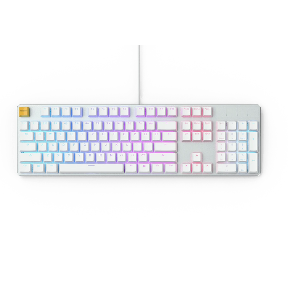 KB GLORIOUS GMMK MECHANICAL WHITE ICE EDITION - watanimall