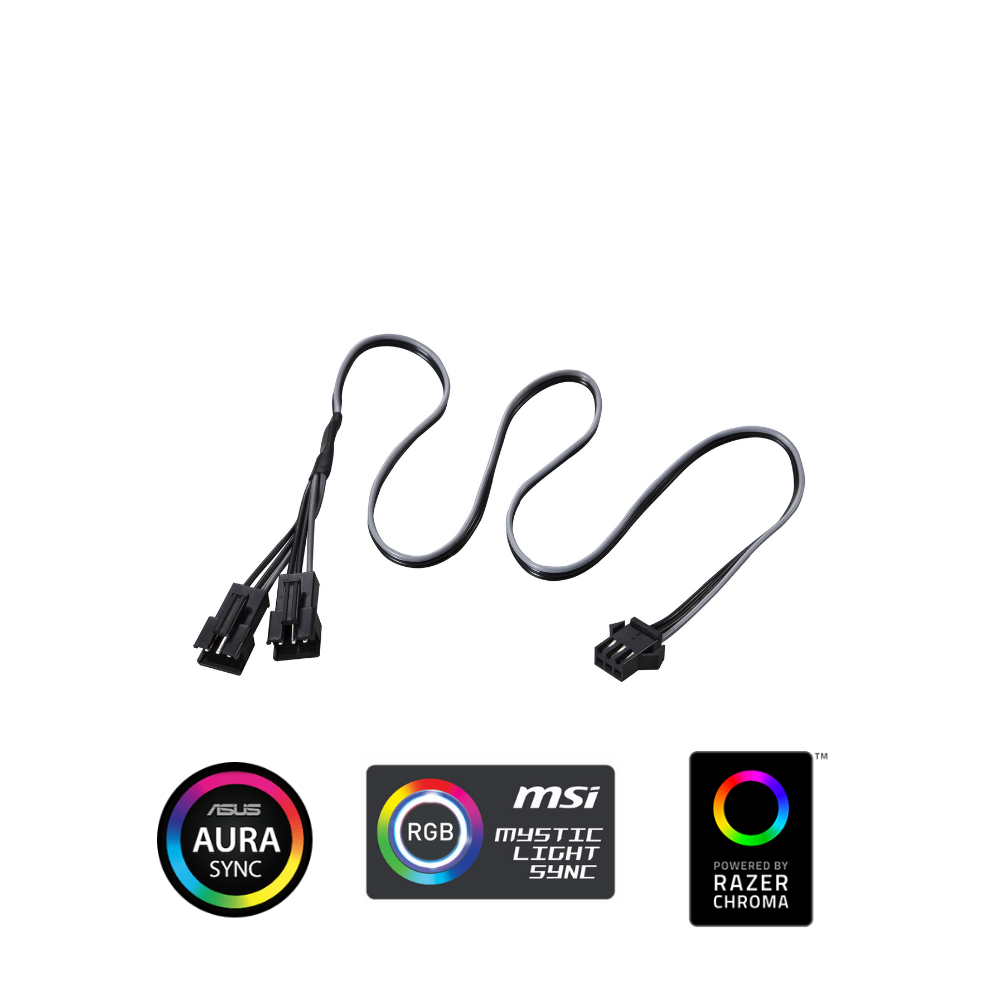 PHANTEKS 3-PIN DIGITAL RGB LED EXTENSION Y-SPLIT - watanimall