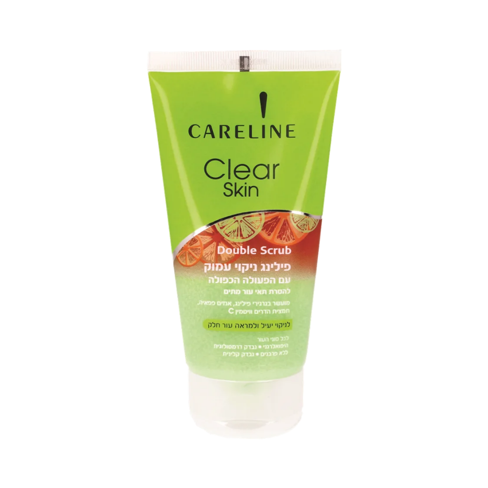 CARELINE CLEAR SKIN DOUBLE SCRUB PEELING & DEEP CLEAN 150ML - watanimall
