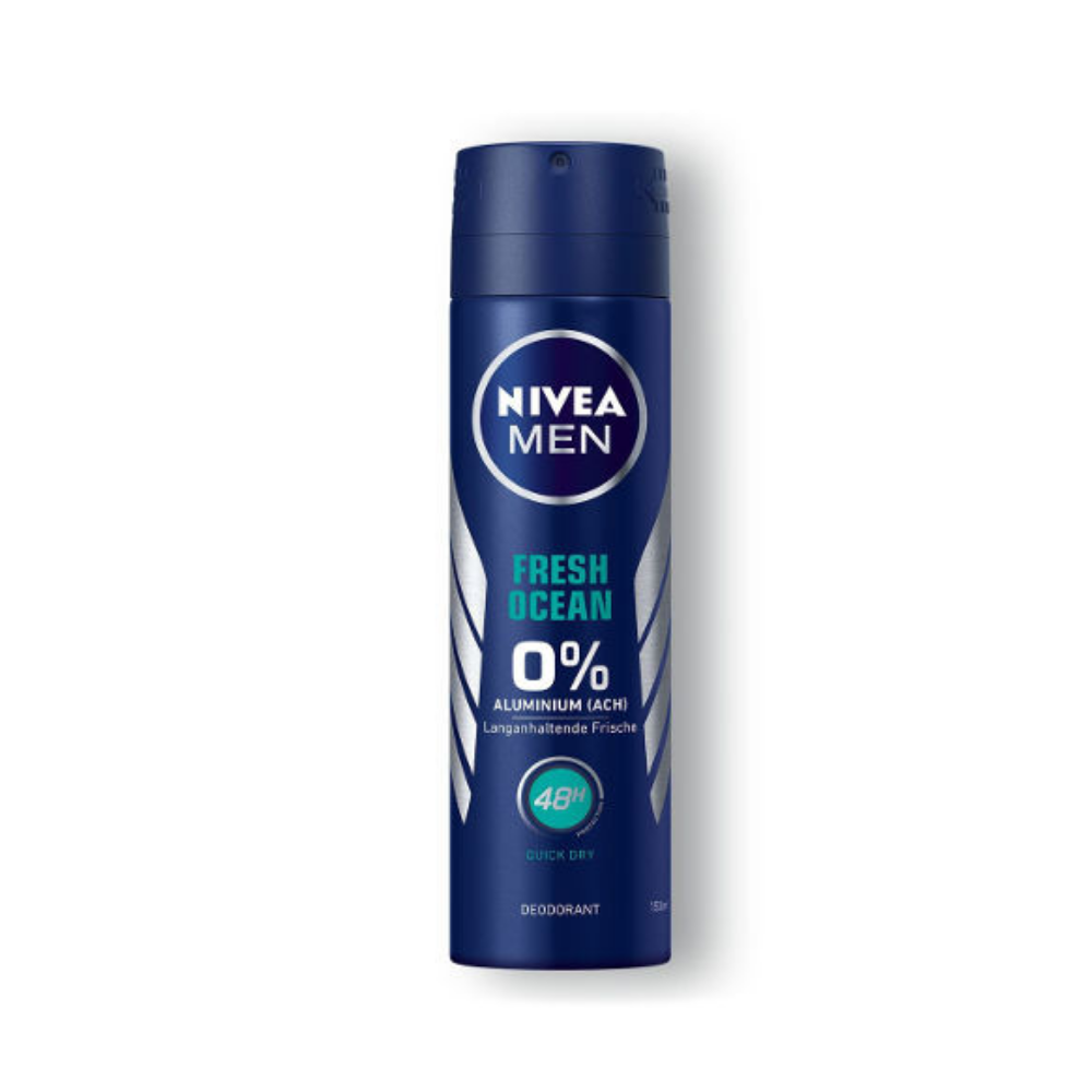 NIVEA MEN DEODORANT SPRAY FRESH OCEAN 150ML - watanimall
