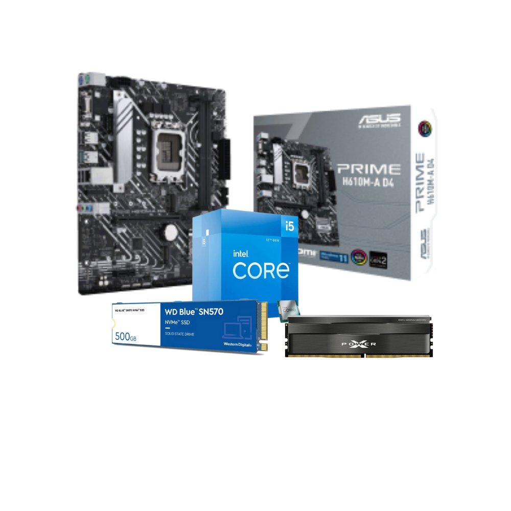BUNDLE I5 12400F+ H610M-A +ZENTH 3200 +SN570 500 - watanimall