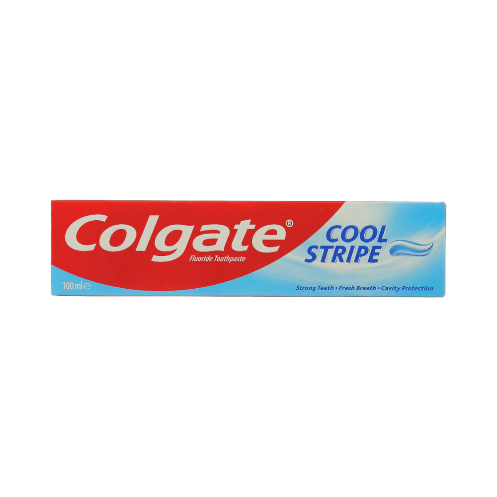 COLGATE FLUORIDE TOOTHPASTE COOL STRIPE 100ML - watanimall