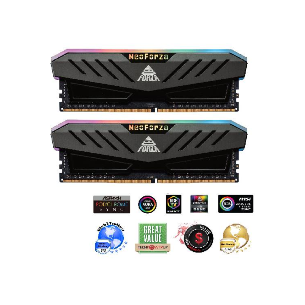 RAM NEO FORZA MARS 3200 2X16GB DDR4 CL16 RGB GRAY - watanimall