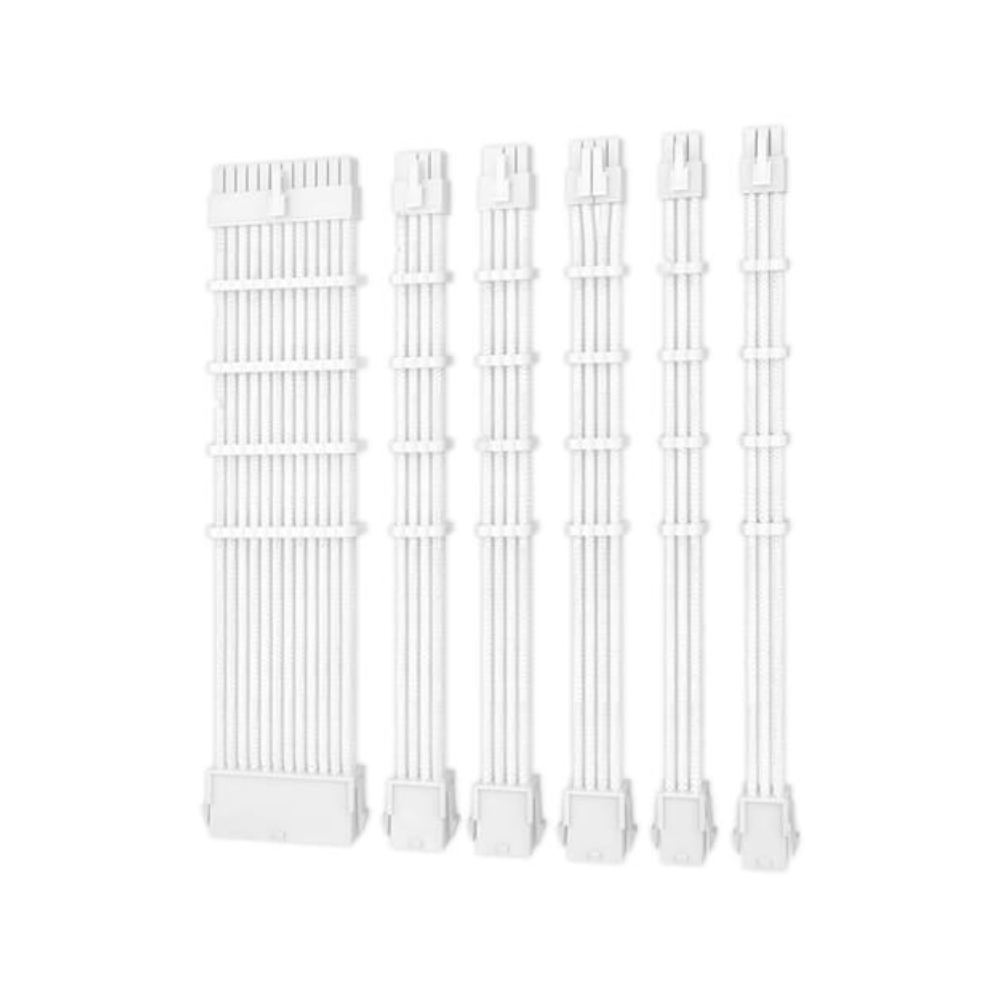 ANTEC MOD EXTENSION PSU SLEEVED CABLE COMBO PACK WHITE - watanimall