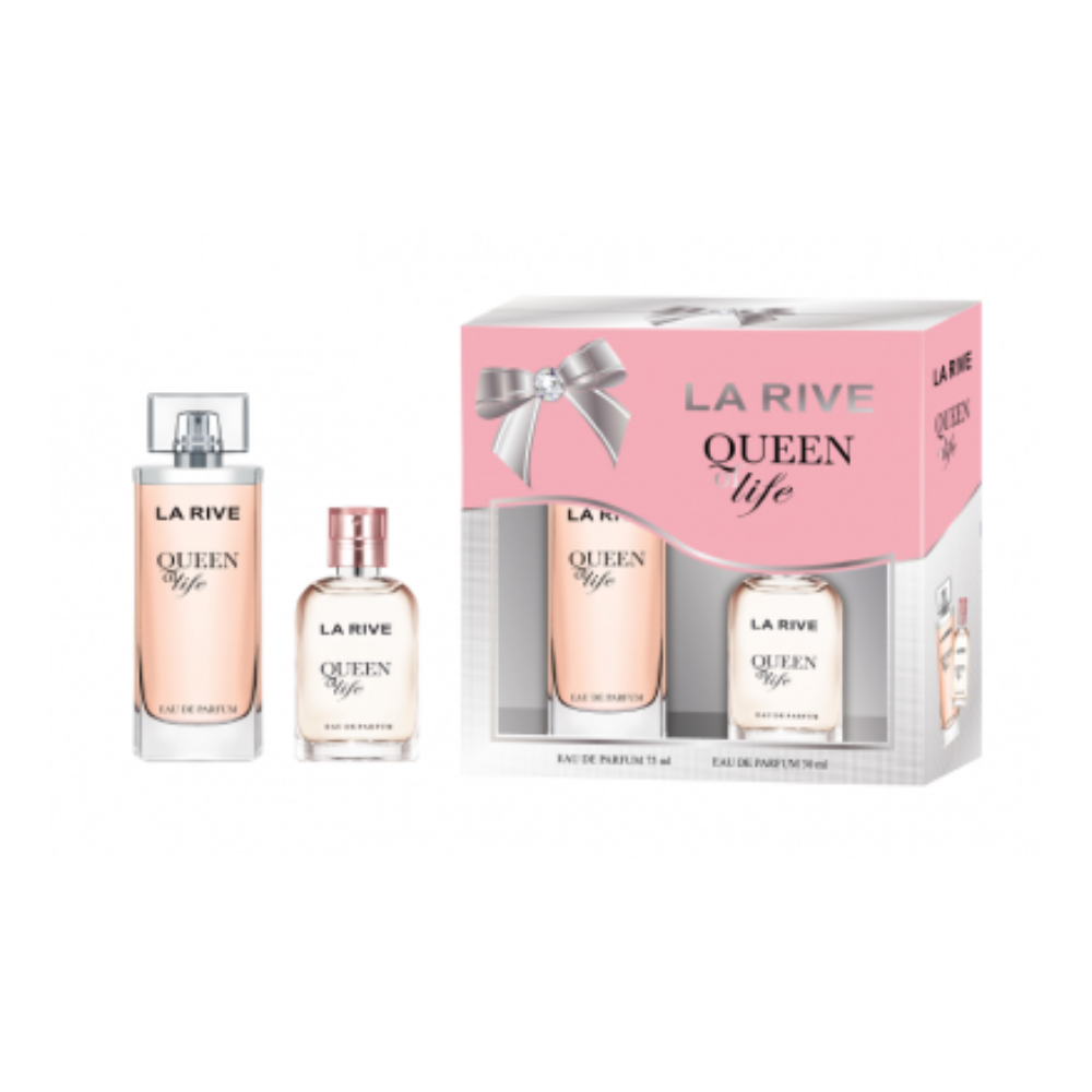 LA RIVE QUEEN OF LIFE WOMEN SET EDP 75ML + EDP 30ML - watanimall