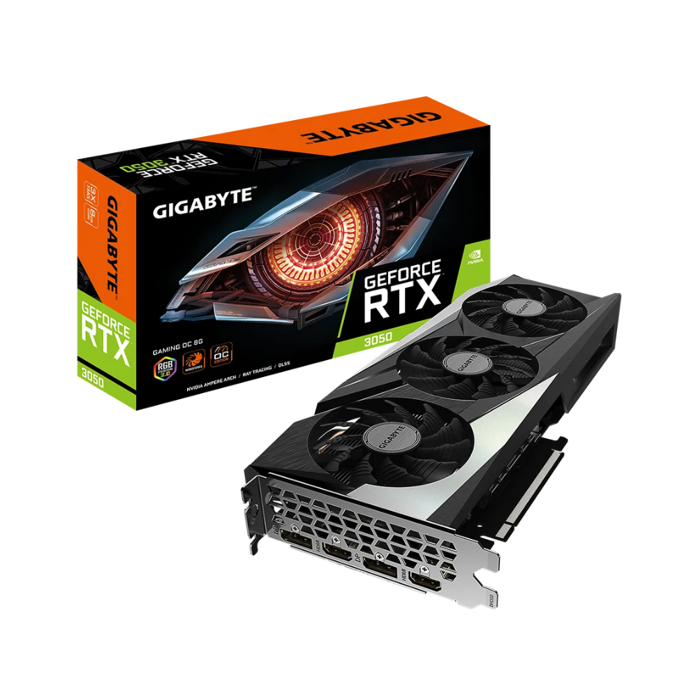 GPU GIGABYTE GEFORCE RTX3050-GAMING-OC-8GB - watanimall