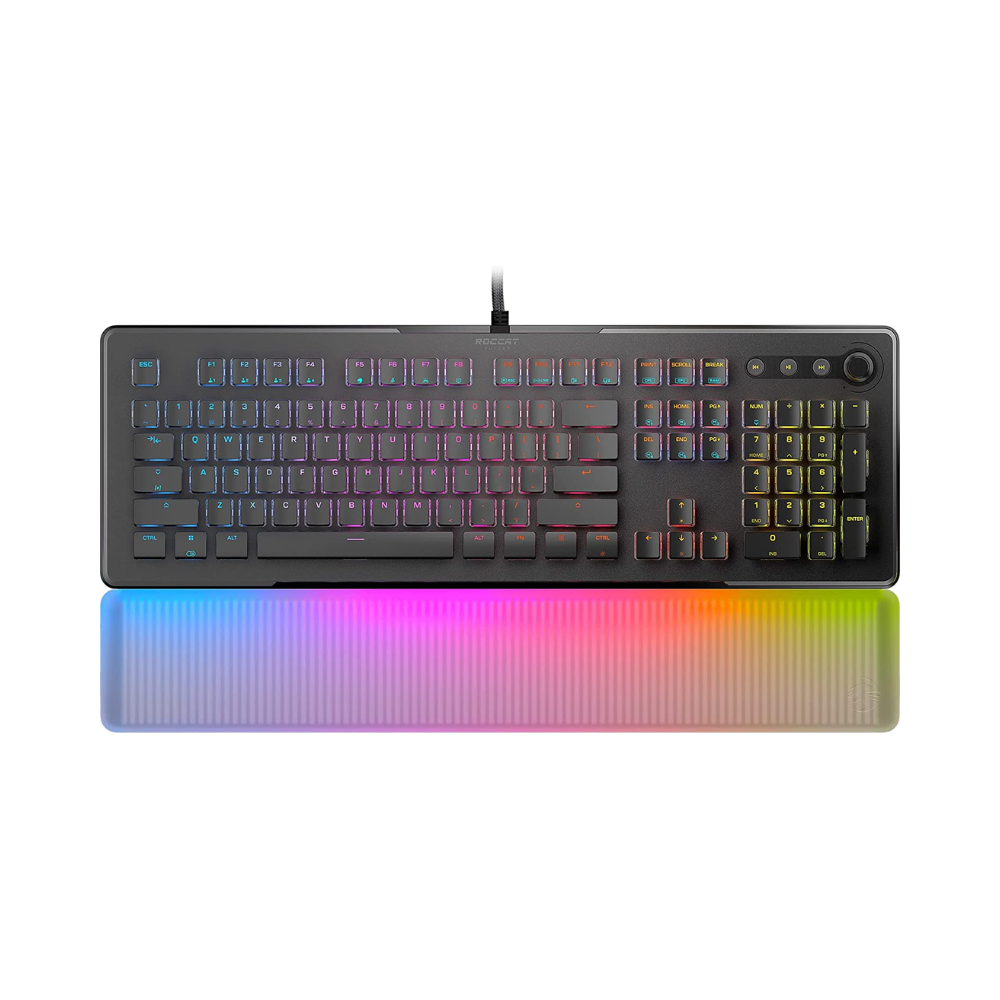 KEYBOARD ROCCAT VULCAN II MAX RGB TITAN OPTICALS-RED BLACK - watanimall