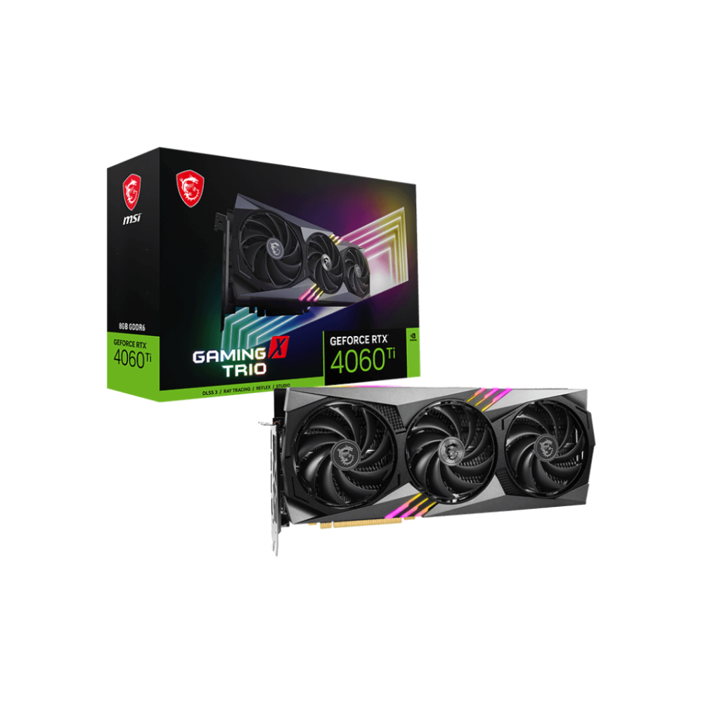 GPU MSI GEFORCE RTX 4060TI GAMING X TRIO 8GB - watanimall