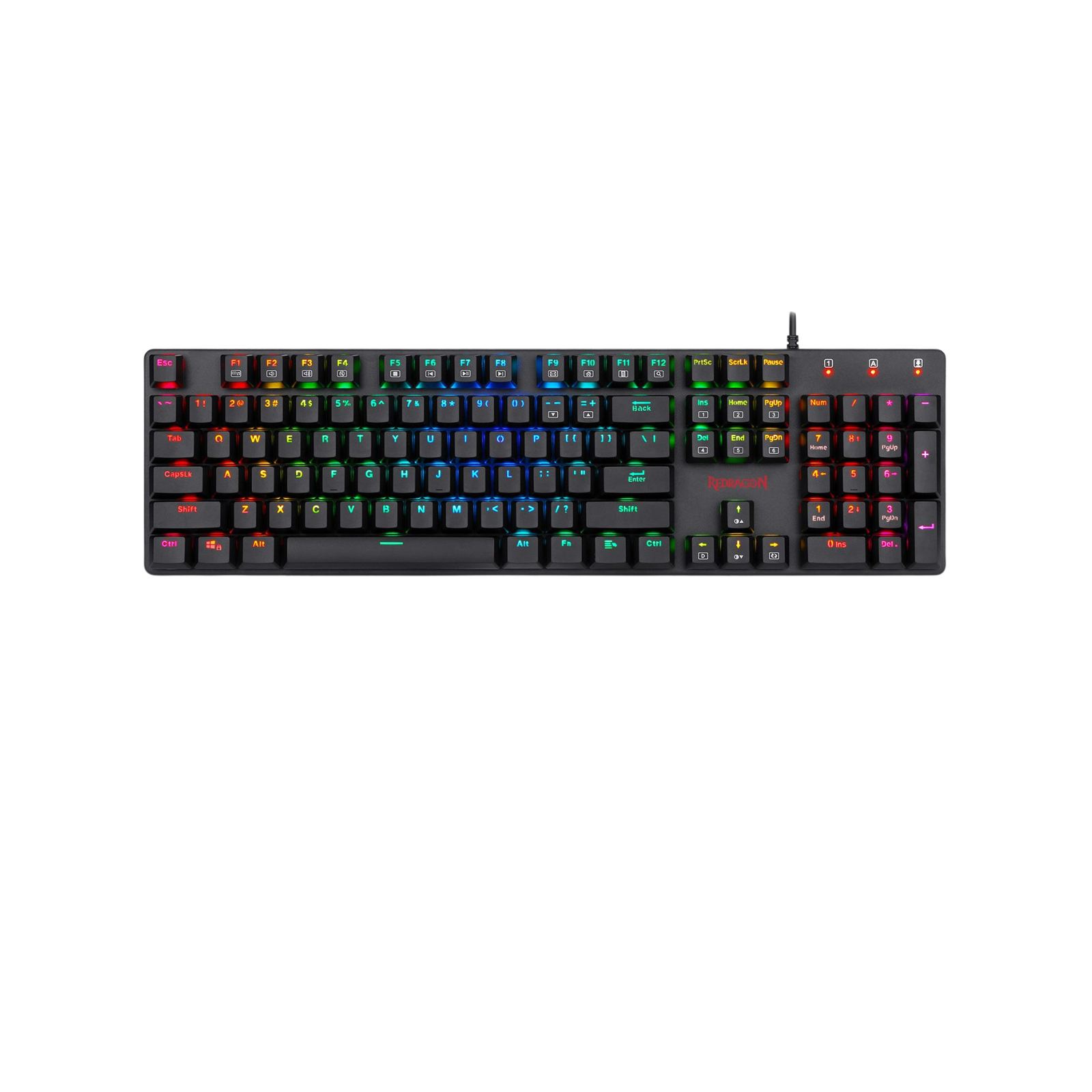 KEYBOARD REDRAGON K589 SHRAPNEL FULL SIZE LINEAR RED -BLACK - watanimall