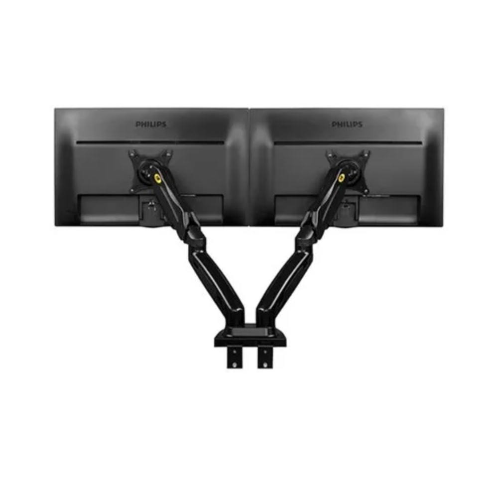 DESKTOP MONITOR ARM NB NORTH BAYOU STAND FOR 2-ARM 17"-27" - watanimall