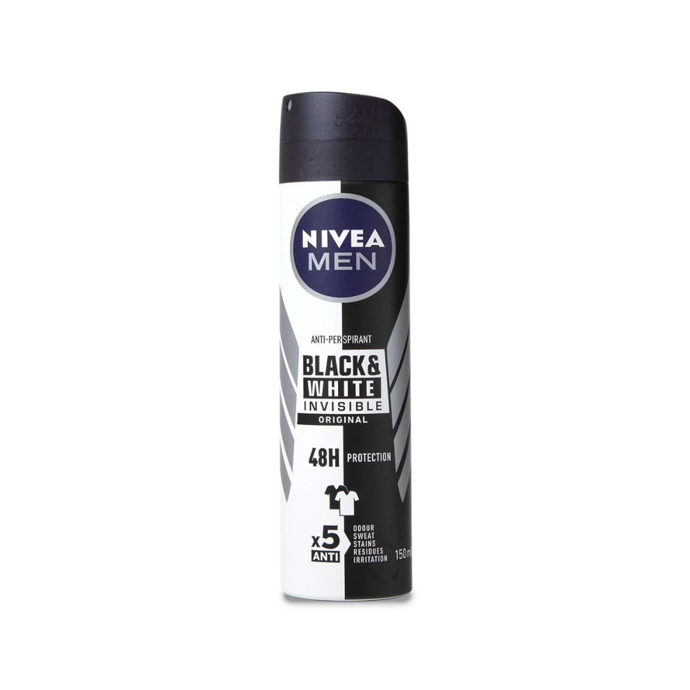 NIVEA MEN DEODORANT BLACK & WHITE INISIBLE ORGINAL - watanimall