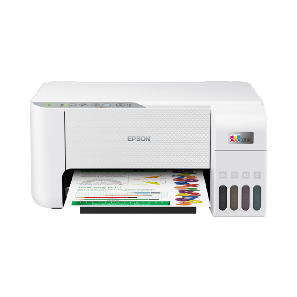 PRINTER EPSON ECO L3256 WHITE INK TANK ALL IN ONE WI-FI - watanimall