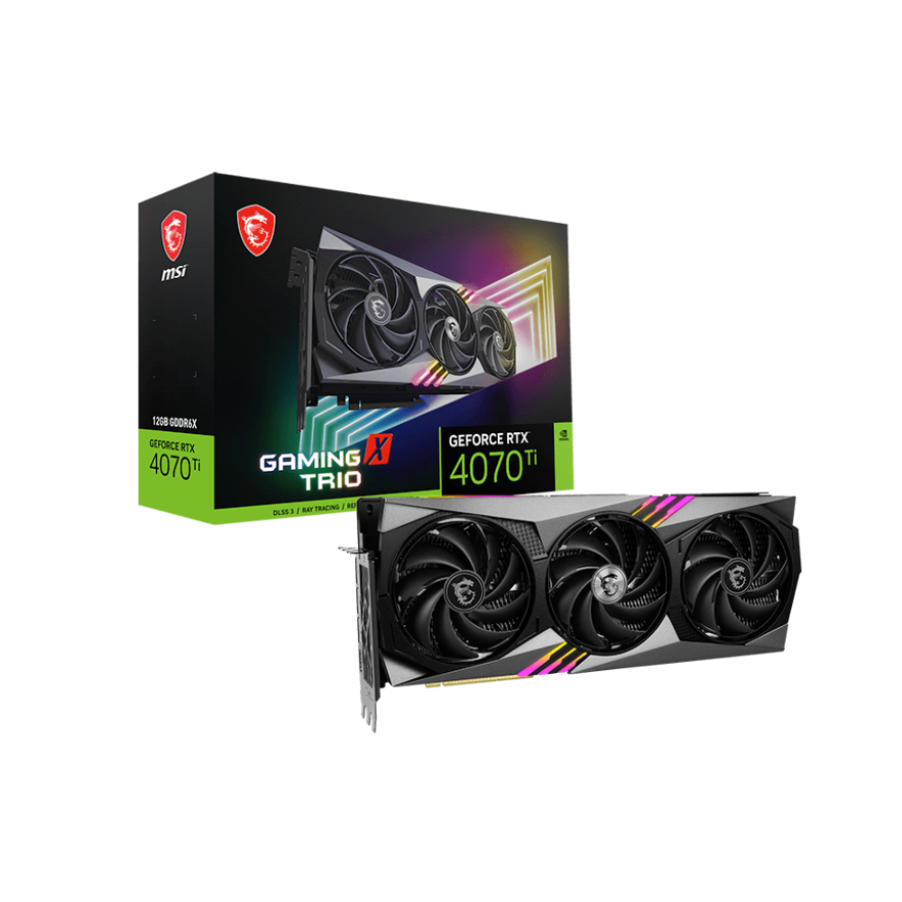 GPU MSI GEFORCE RTX 4070TI GAMING X TRIO 12GB - watanimall