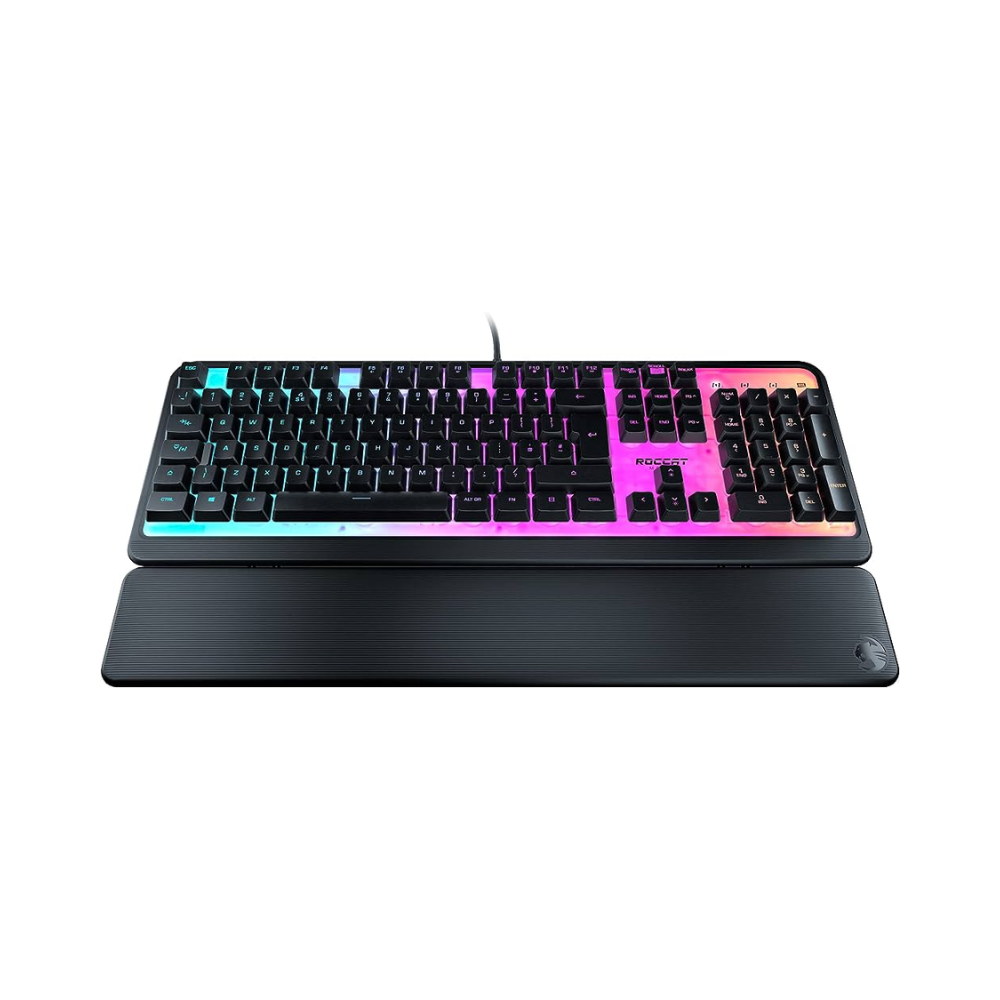 KEYBOARD ROCCAT MAGMA FULL SIZE MEMBRANE RGB - BLACK - watanimall