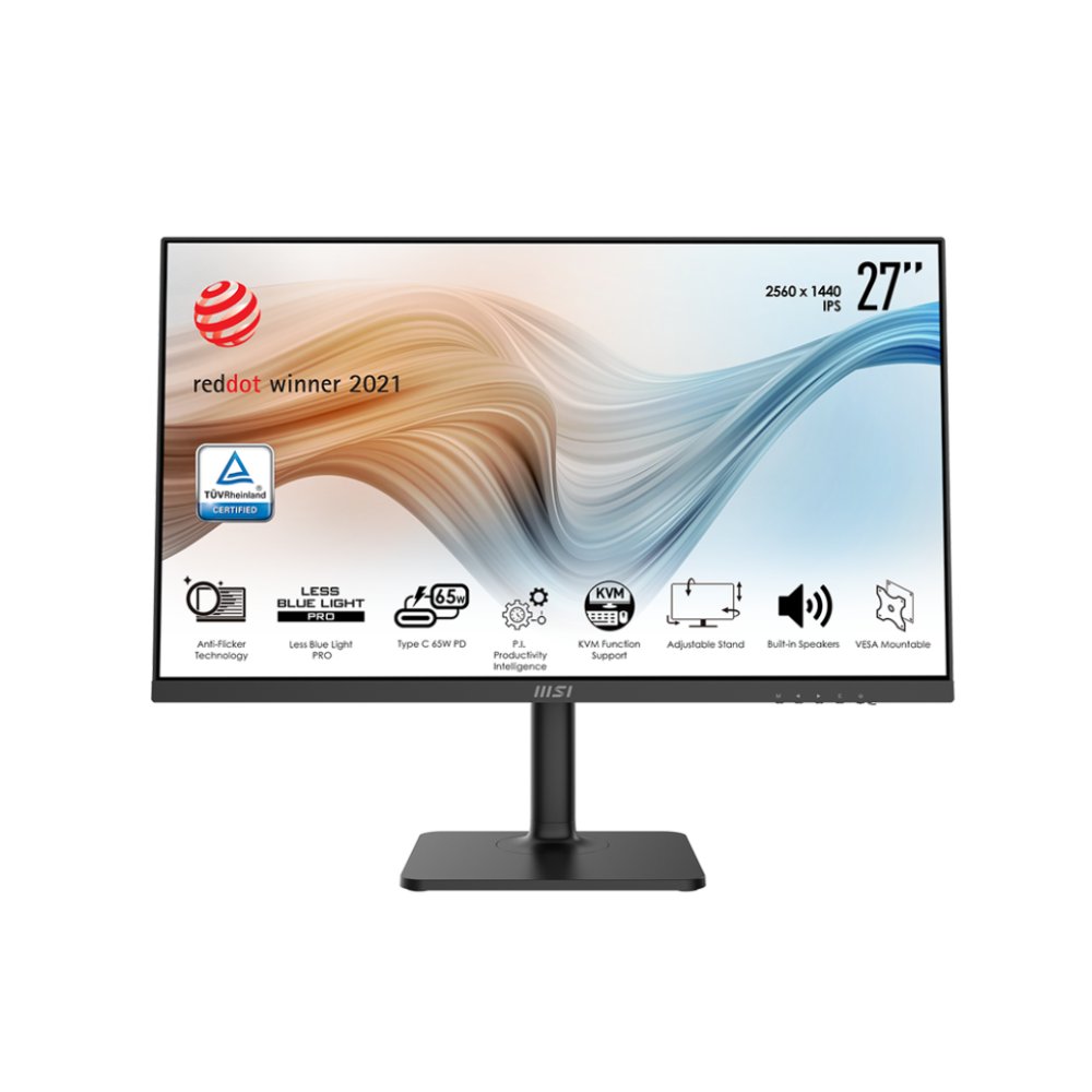 MONITOR MSI MODERN MD272QP 27'' 2K IPS 75HZ TYPE-C 65W - watanimall