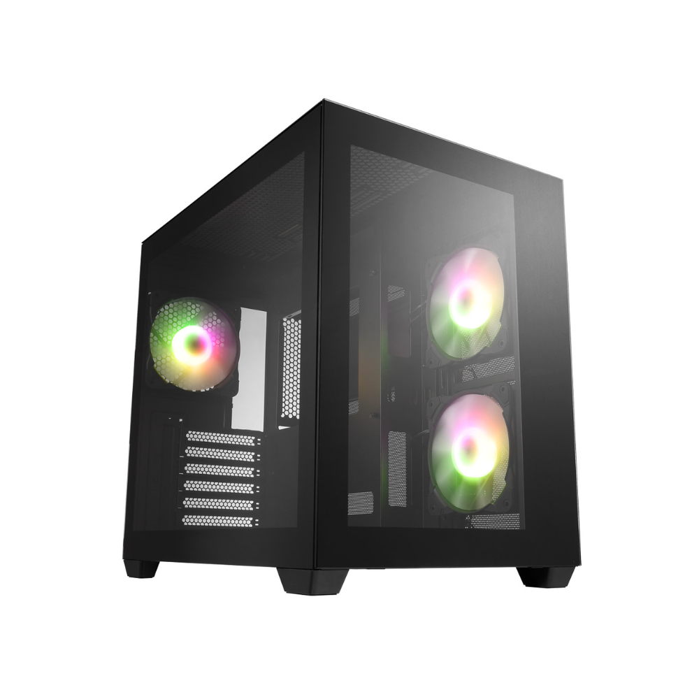 CASE FSP CMT380B GAMING ARGB TG MID TOWER BLACK - watanimall