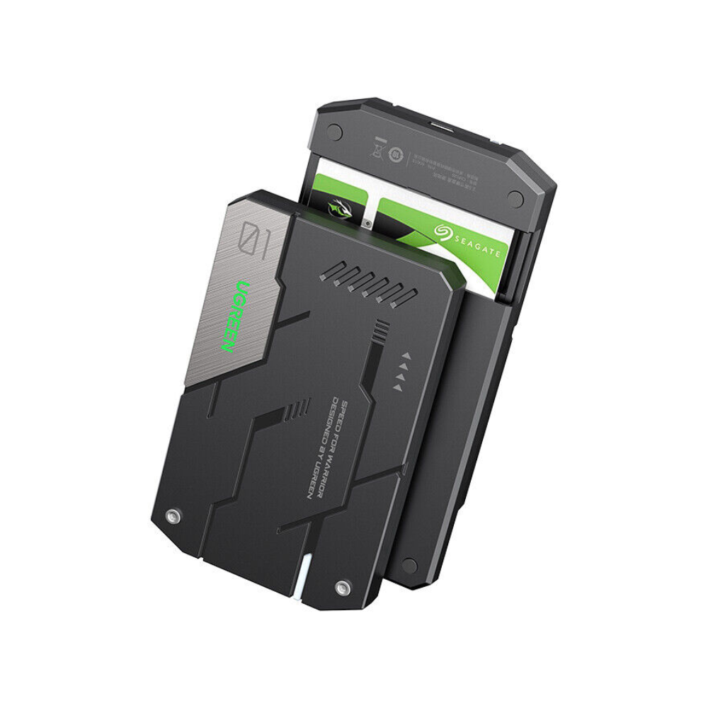 UGREEN SSD/HDD ENCLOSURE 2.5" SATA TO USB-C GAMING RGB - watanimall