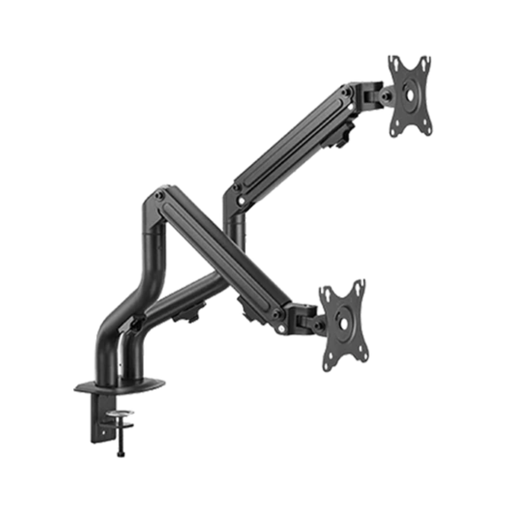 DESKTOP MONITOR ARM TWISTED MINDS FLAT 2-ARM 17"-32" - watanimall