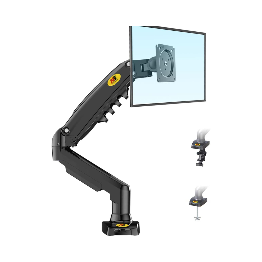 DESKTOP MONITOR ARM NB NORTH BAYOU STAND FOR 1-ARM 17"-27" - watanimall