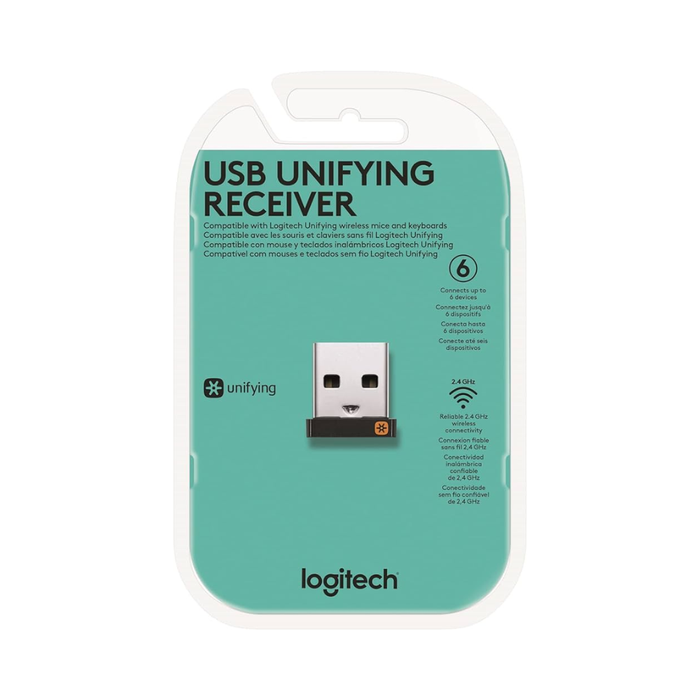 USB LOGITECH UNIFYING RECEIVER WIRELESS MOUSE & KEYBOARD - watanimall