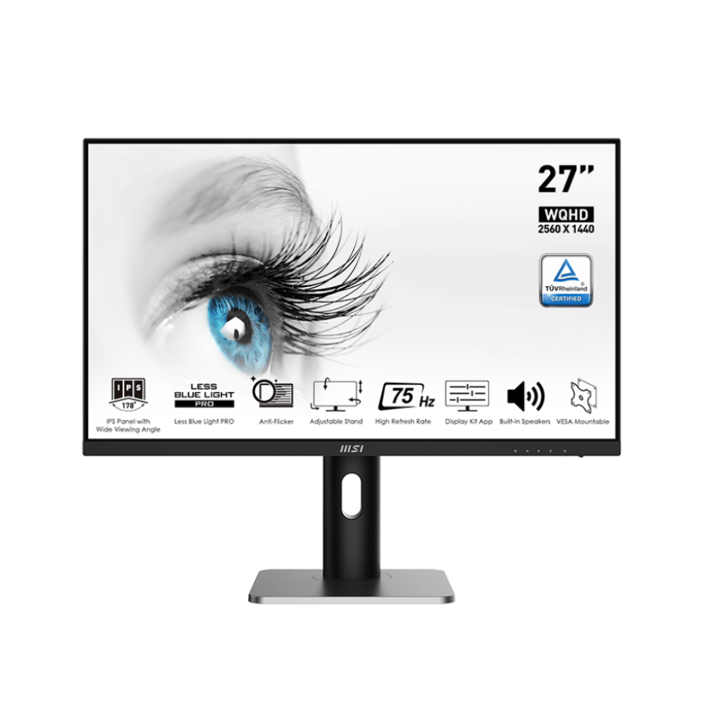 MONITOR MSI PRO MP273QP 27'' WQHD IPS 2K 75HZ - watanimall