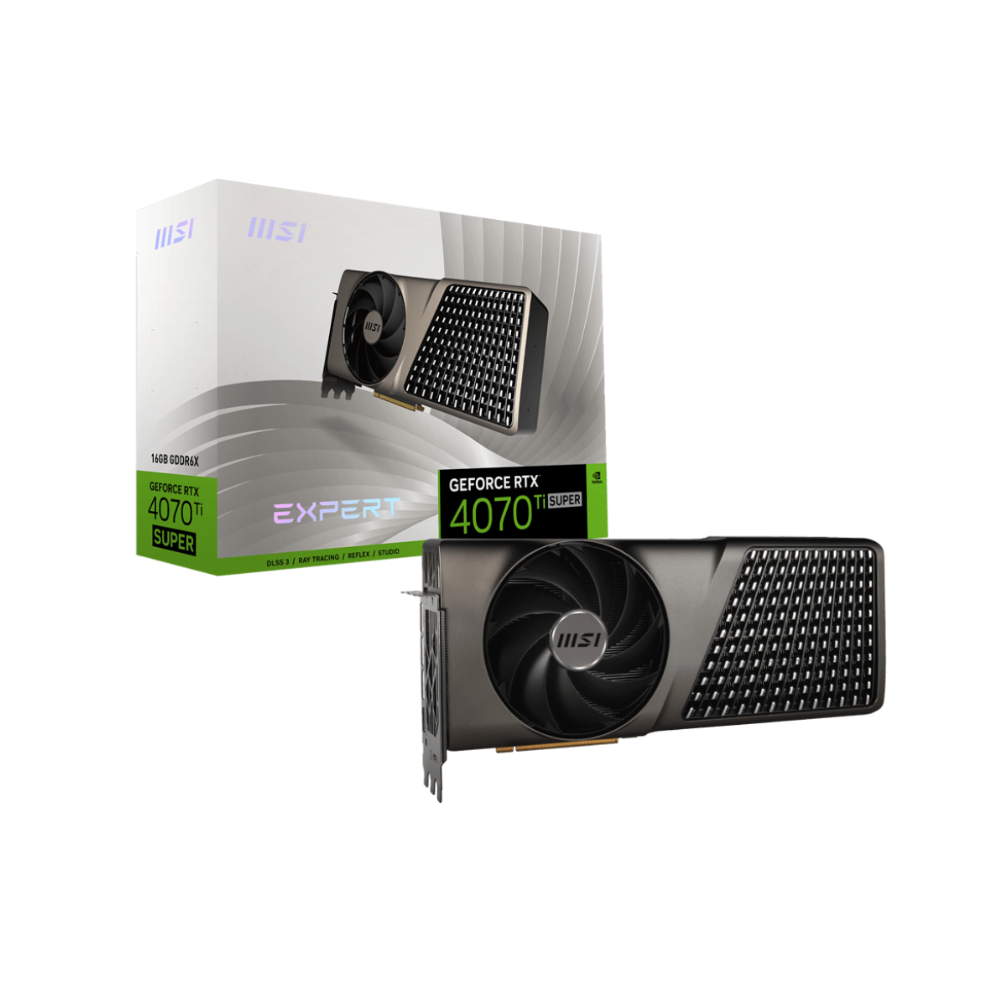 GPU MSI GEFORCE RTX 4070TI SUPER EXPERT 16GB - watanimall