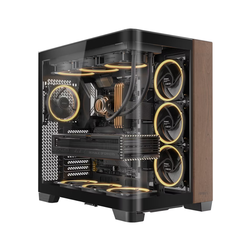 CASE ANTEC C8 CURVE WOOD FULL TOWER BLACK - watanimall