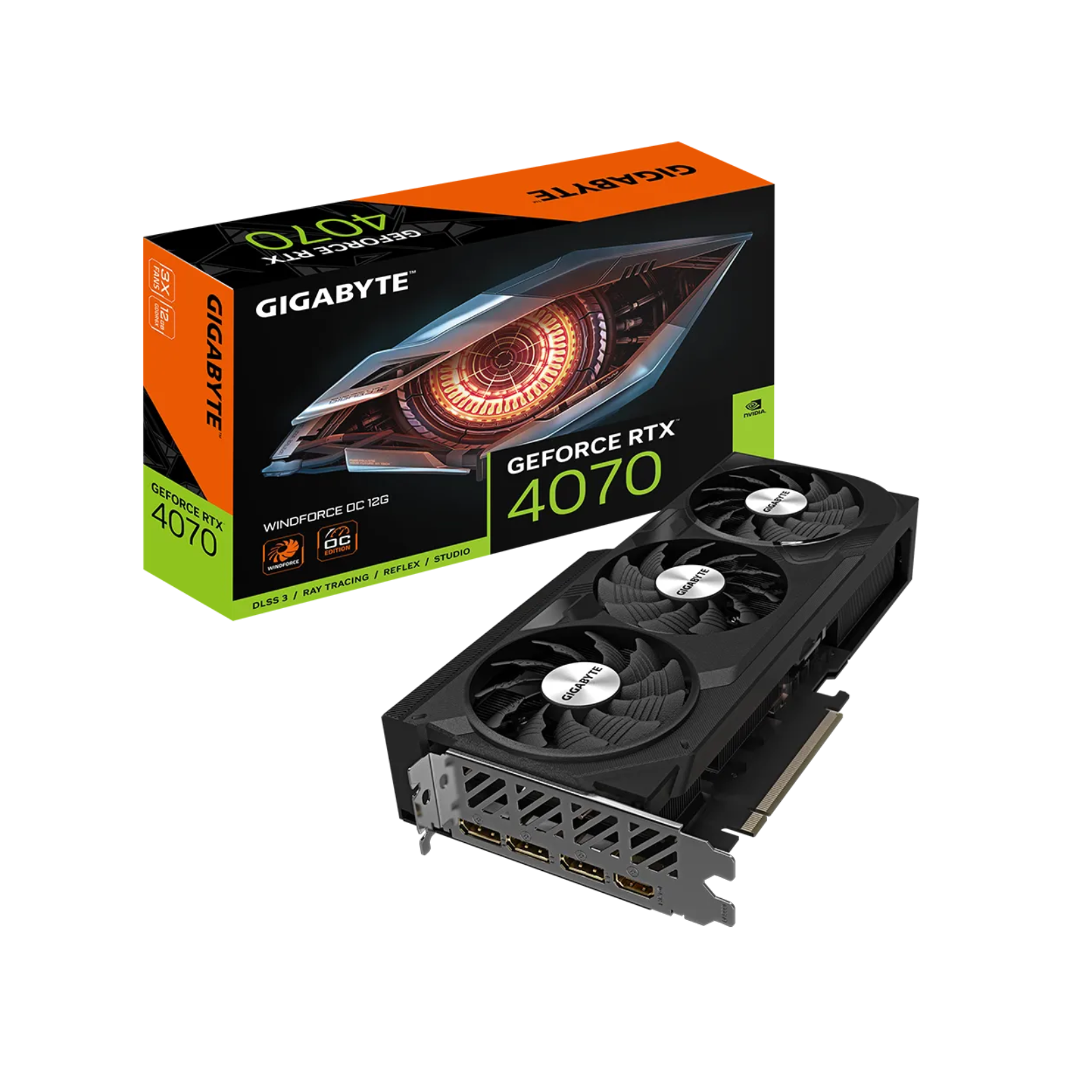 GPU GIGABYTE GEFORCE RTX4070 WINDFORCE OC 12G - watanimall