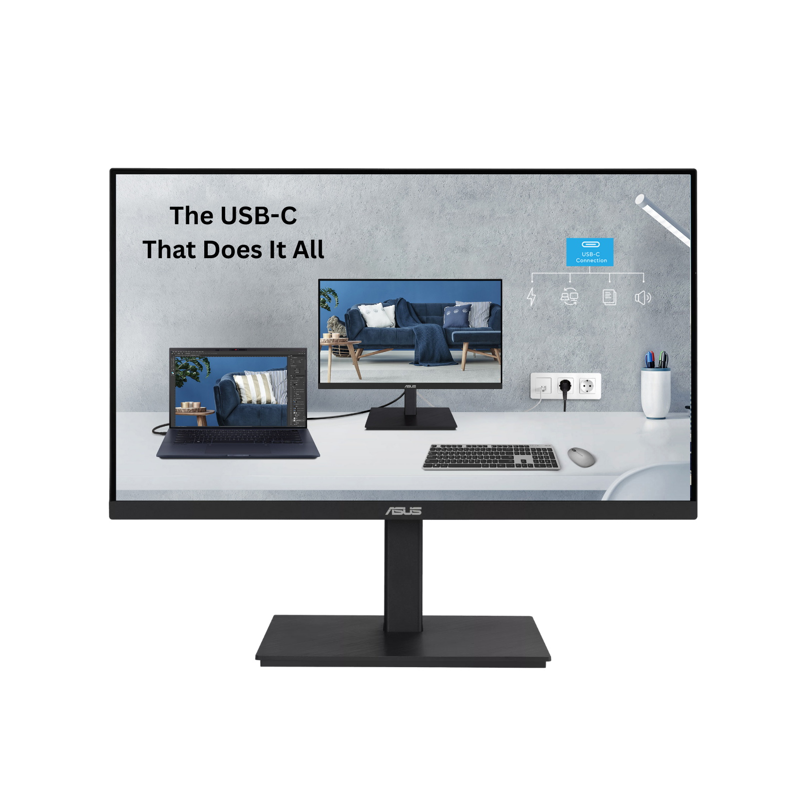 MONITOR ASUS VA24ECPSN DOCKING 24" FHD 75HZ IPS - watanimall