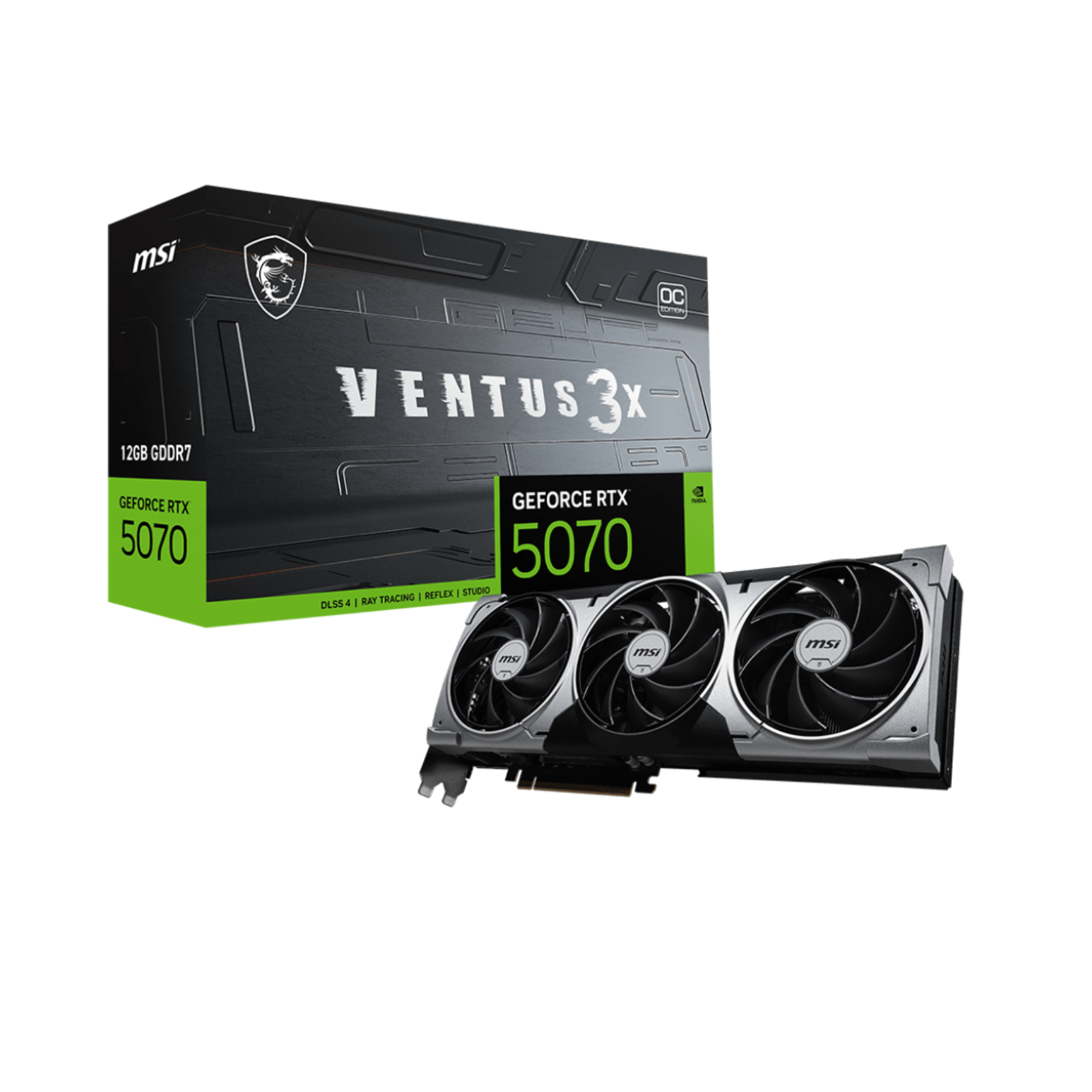 GPU MSI GEFORCE RTX5070 VENTUS 3X OC 12GB - watanimall