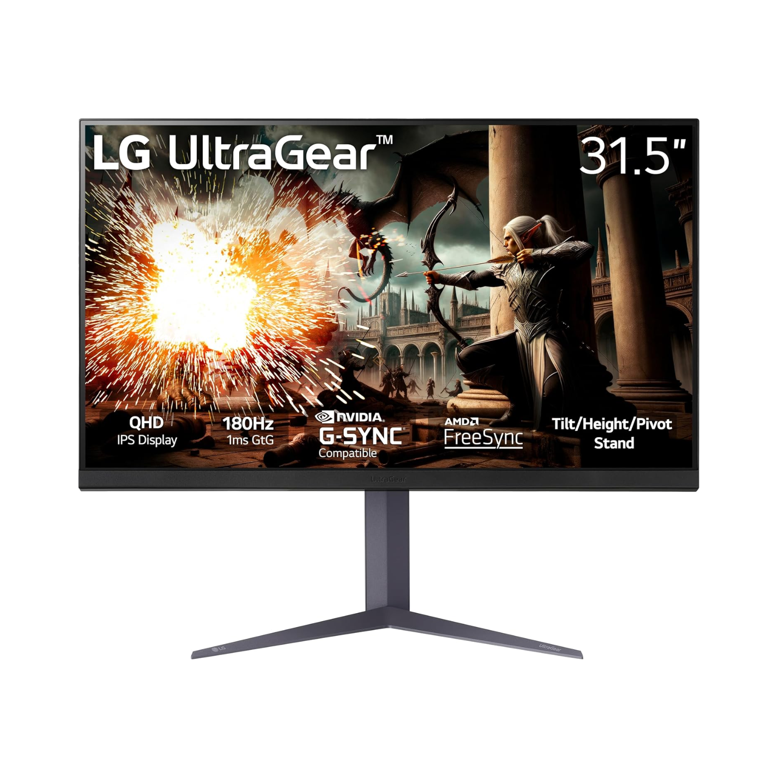 MONITOR LG ULTRAGEAR 32GS75Q-B 32" QHD 2K 180HZ IPS - watanimall
