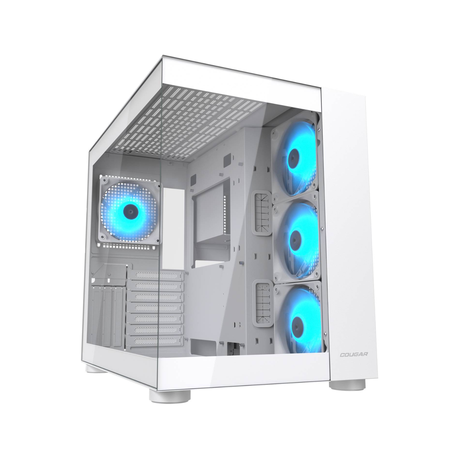 CASE COUGAR FV150 RGB MID TOWER WHITE - watanimall