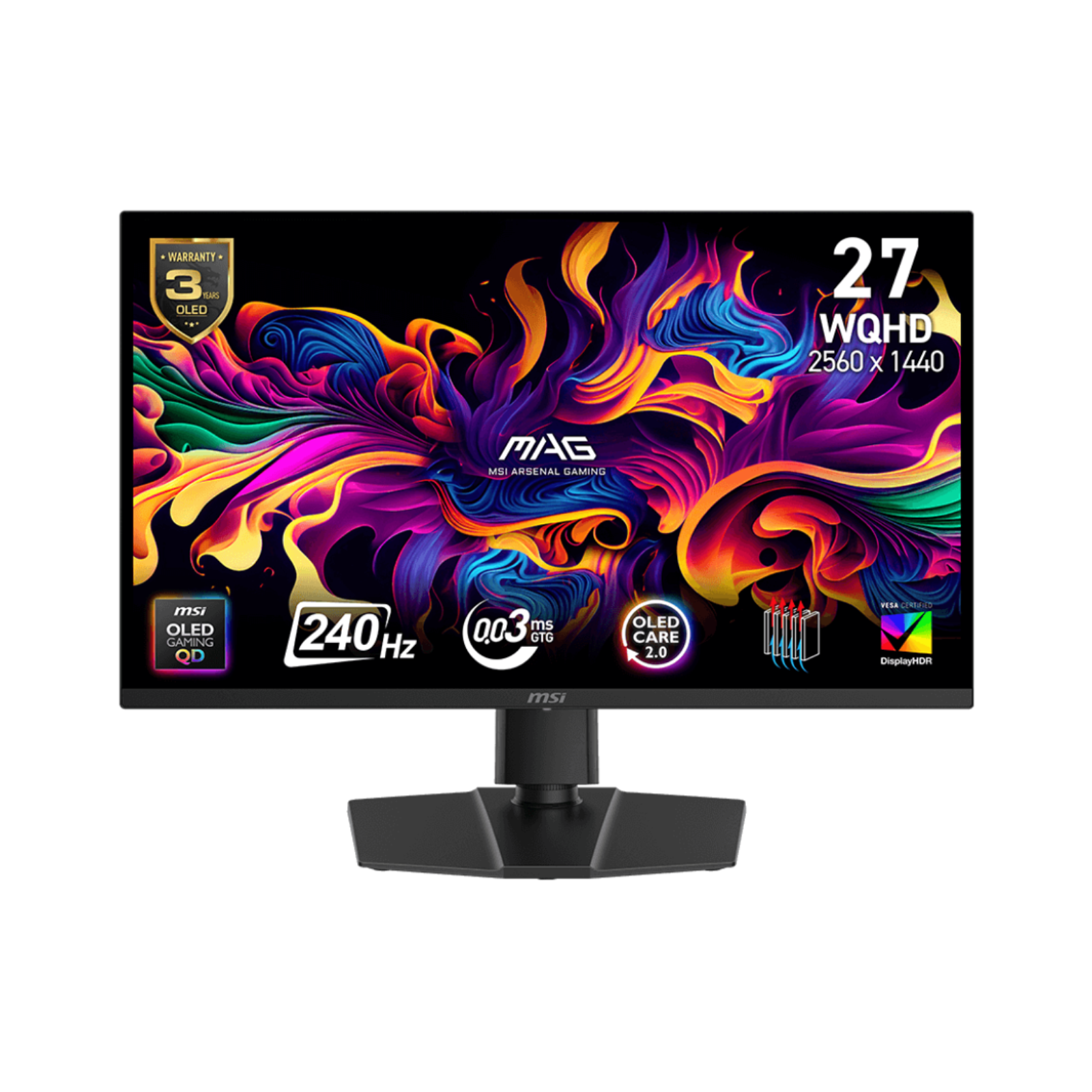MONITOR MSI MAG 273QP X24 27'' QHD 240HZ OLED - watanimall