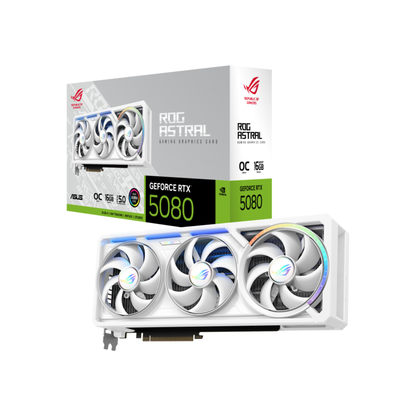 GPU ASUS ROG ASTRAL RTX5080-O16G-GAMING-WHITE - watanimall