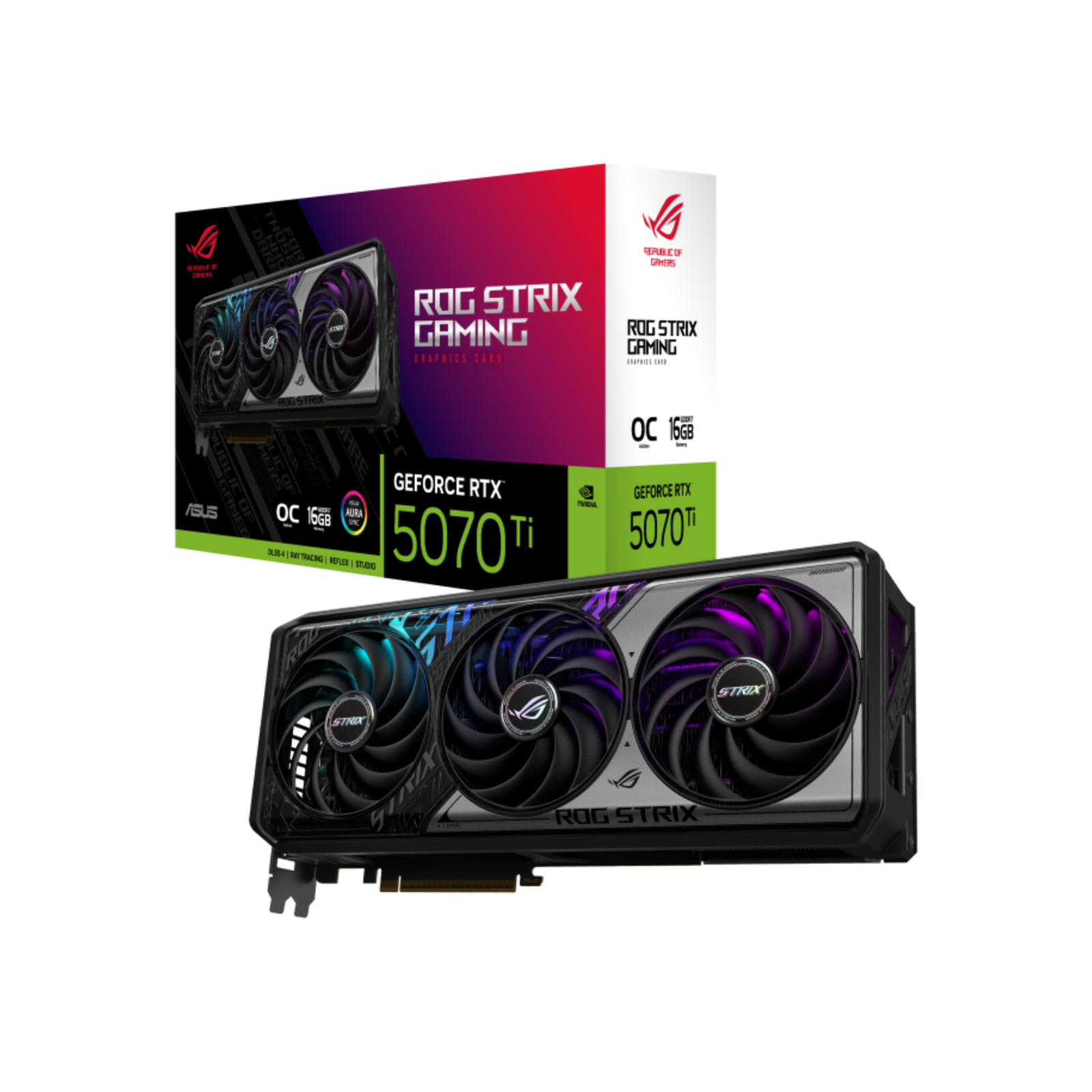 GPU ASUS ROG STRIX GAMING RTX5070TI OC 16GB BLACK - watanimall